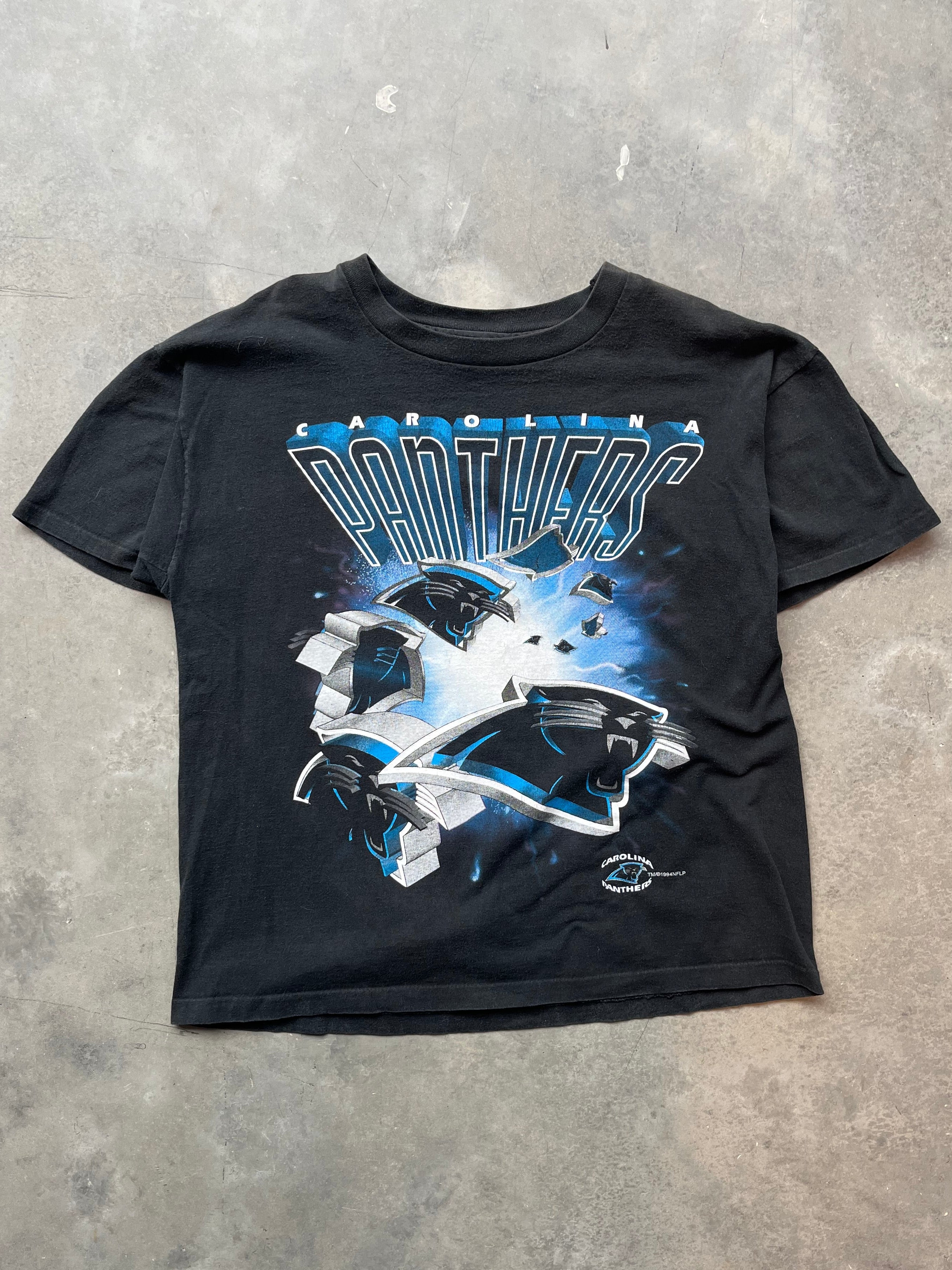 1994 Carolina Panthers Multi Logo Void Vintage NFL Tee (Large) – Locker ...